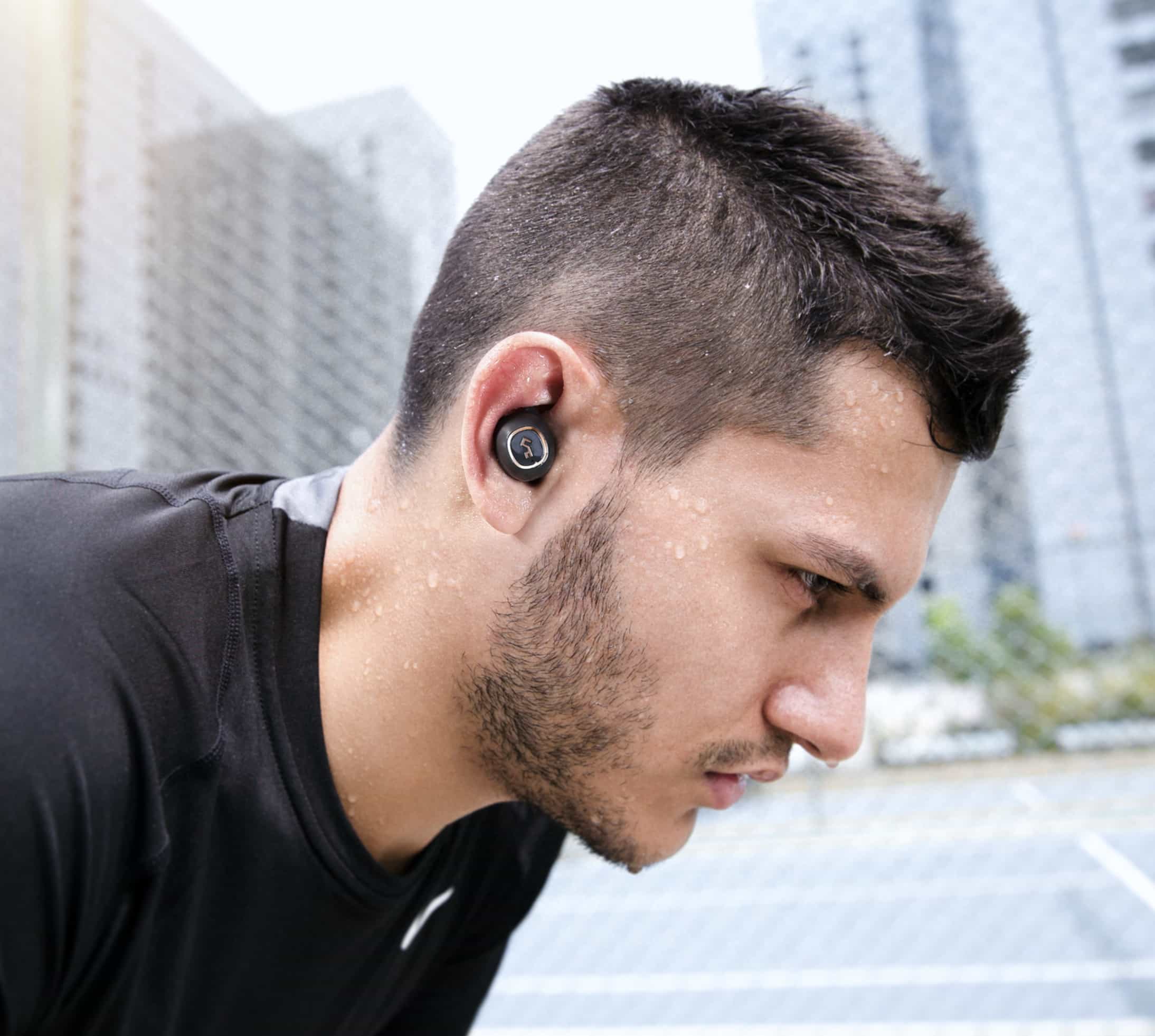 Workout earbuds store