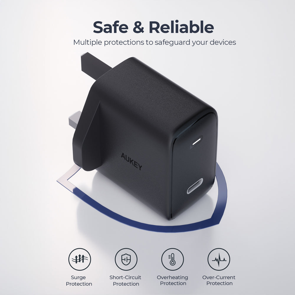 Aukey PA-F4 Swift 45W PD Wall Charger Adapter with GaN Power Tech