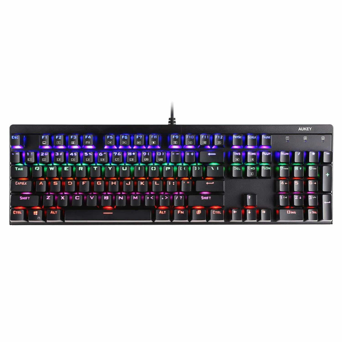 Aukey KM-G6 104 Key LED-Backlit Mechanical Keyboard Aukey KM-G6 104 Key LED-Backlit Mechanical Keyboard